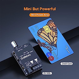 NEOHIPO ZK-502L Bluetooth 5.0 Amplifier Board 2 Channels 50W x 2 Mini Receiver Wireless Stereo Audio Digital Amp Module for Home Passive Speakers