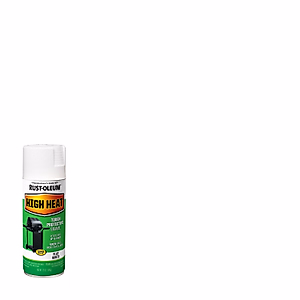 Rust-Oleum 7751830 High Heat Spray Paint, 12 Ounce, White, 12 Fl Oz