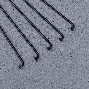 Veemoon Steel Spokes Mountain Bike Spoke: 36pcs 14G J Bend Bicycle Spokes Replacement 270mm MTB Wheel Repair for Ebike Downhill Trekking City Bikes