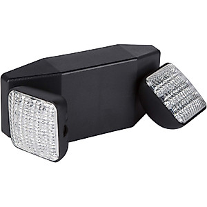 Morris 73427 Square Head LED Emergency Light, High Output Remote Capable, Black