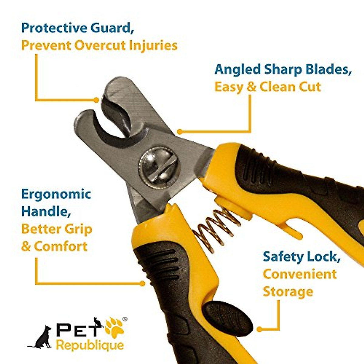 Pet Republique Dog Nail Grinder and Nail Clippers Series Size Option Dogs: Small, Medium, Large Dogs – Dog Claw Trimmer Kit (Clippers Only, Medium)
