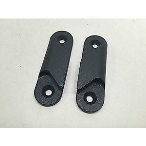 MARINE BOAT CANOE KAYAK PAIR of BLACK CLAM FINE LINE CLEATS LEFT RIGHT SIDE