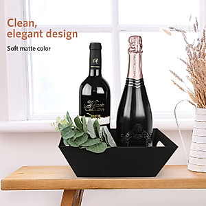 [5 PK] 8x10” Kraft Baskets for Gifts Empty | Wine Gift Basket | Basket with Handles | Small Gift Basket | Christmas,Wedding, Holiday, Anniversary, Display, Montessori | Gift to Impress