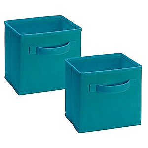 Closetmaid 1538 Cubeicals Mini Fabric Drawers, Ocean Blue, 2 Pack