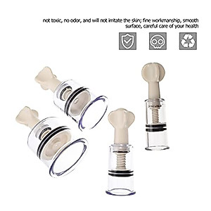 SUPVOX 4PCS Nipple Sucker Inverted Nipples Corrector Women Breast Suction Cup for Flat Nipples Breastfeeding Female Supplies