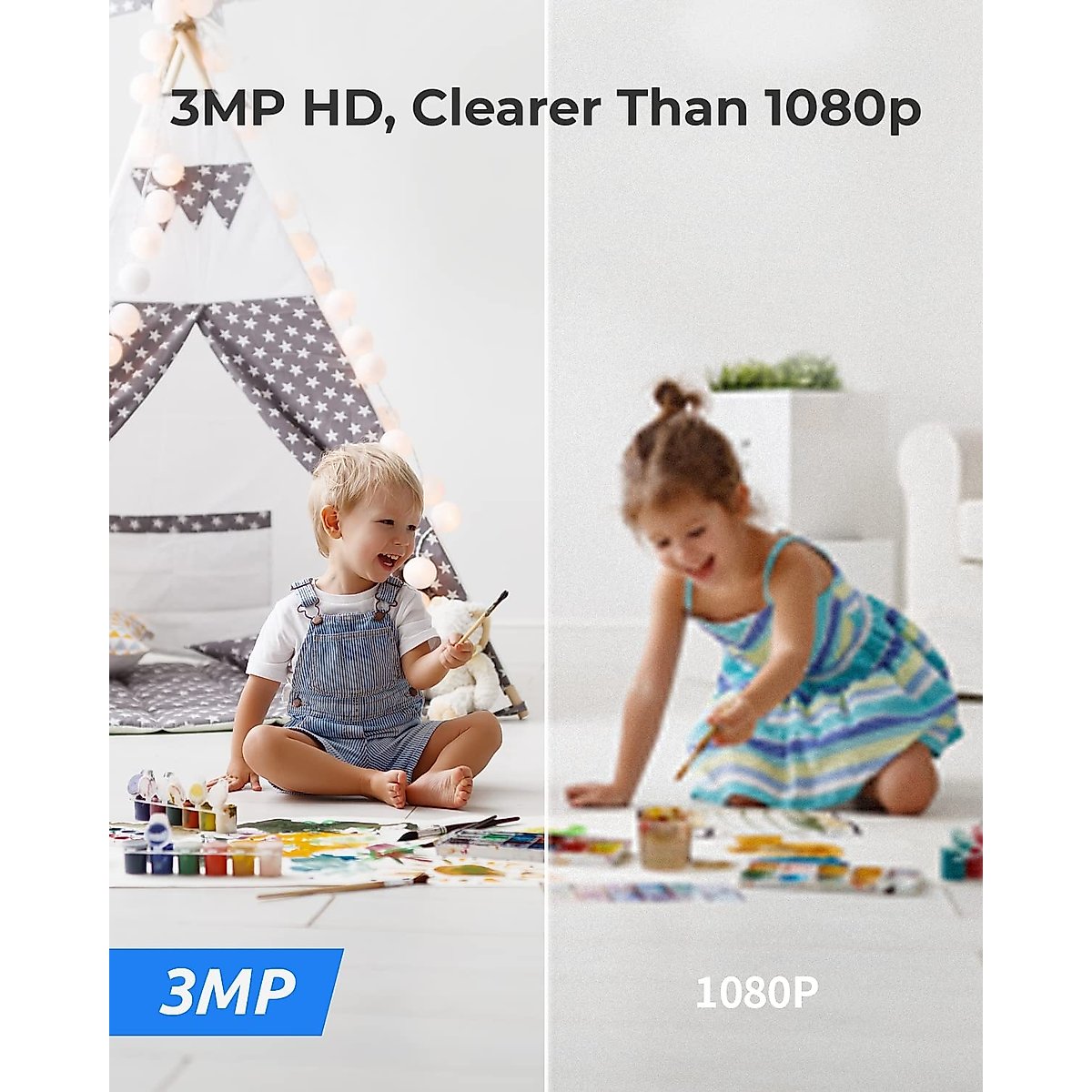 REOLINK 5MP Auto Tracking Cam Bundle with 3MP Indoor Cam, E1 Outdoor Plus E1 (2 Pack), Plug-in WiFi Camera for Indoor and Outdoor Security, Real-Time Alerts, Cloud/SD Card (Not Included)