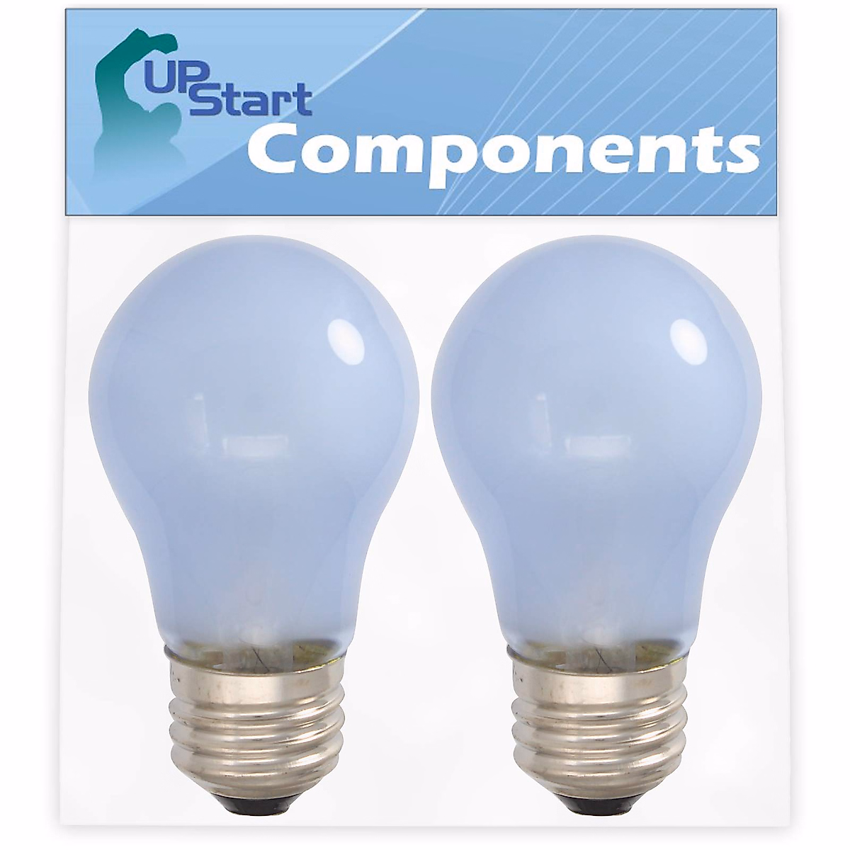 2-Pack 241555401 Refrigerator Light Bulb Replacement for Frigidaire Refrigerators - Compatible with Frigidaire 241555401 & Part Number AP3763141, 1056583, AH977006, EA977006, PS977006