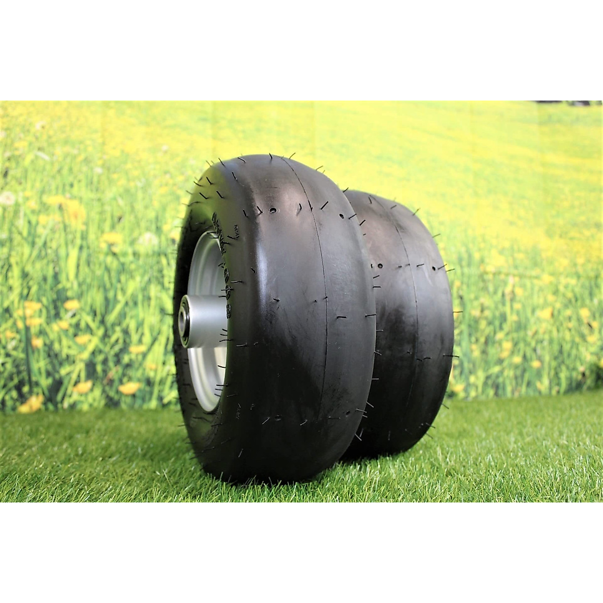 (Set of 2) Hustler 13x5.00-6 Pneumatic assemblies. Fits Raptor SD & Fastrak replaces 605038.