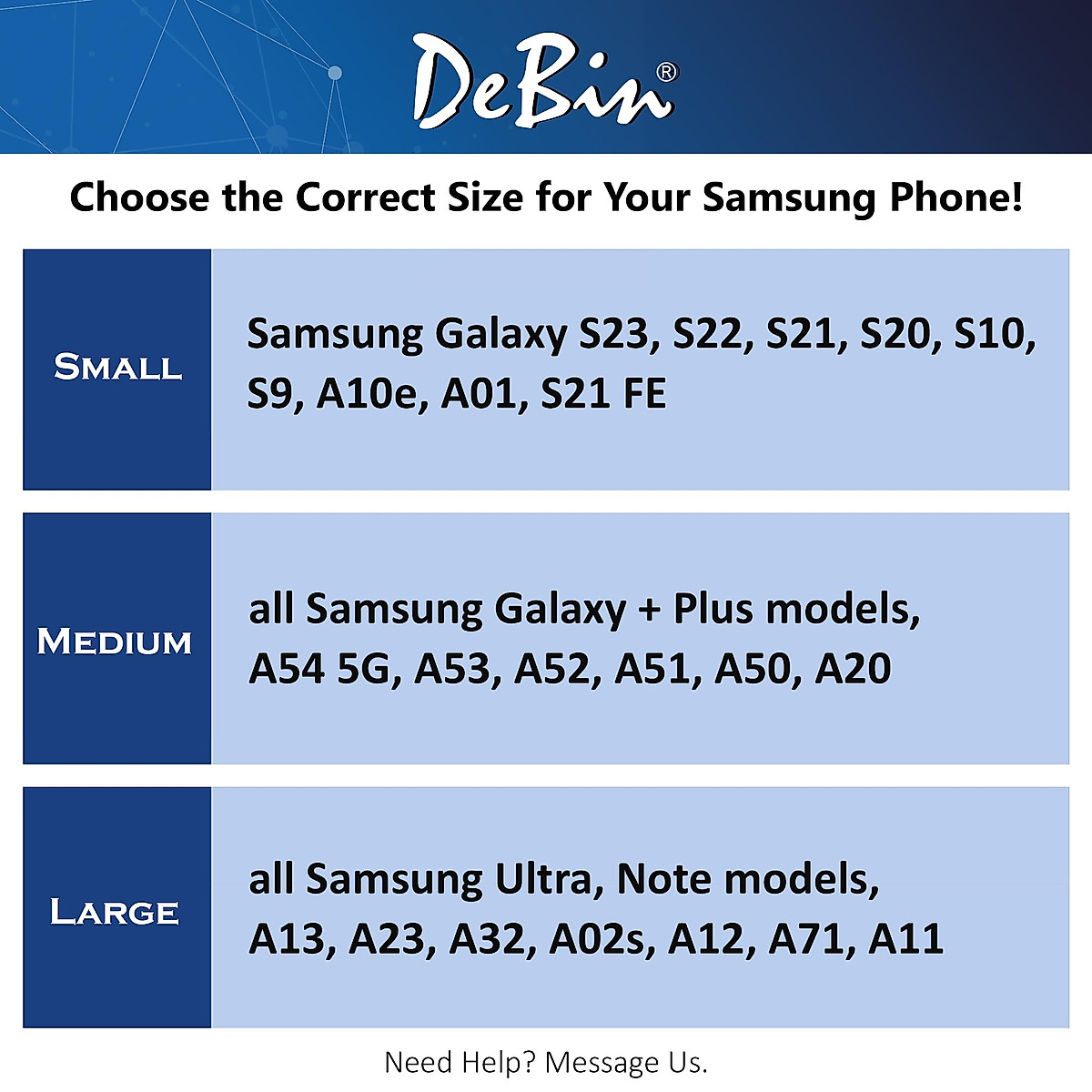 DeBin Large Case for Galaxy S23 Ultra S22 Ultra S21 Ultra Note 20 Ultra Note 10+ 9 8 A54 5G A53 A52 A51 A02s A03s Cell Phone Belt Holder Holster Pouch ID Card Slot Cover (Fits Phone with Case on)