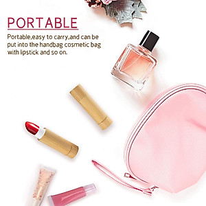 AUHOKY 12Pcs Bamboo Empty Lipstick Tubes, 5.5g Refillable DIY Lip Balm Tube Containers with Clear PP Plastic Inner, Cosmetic Lipstick Lip Gloss Deodorant Case Holder For Women Girls Makeup