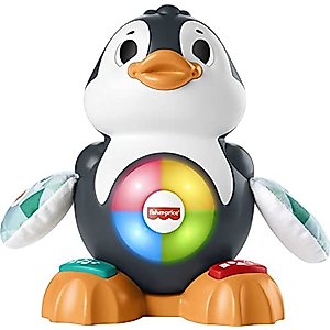 Fisher-Price Linkimals Cool Beats Penguin - UK English Edition, Musical Infant Toy with Lights, motions, and Educational Songs for Infants and Toddlers, HCJ54