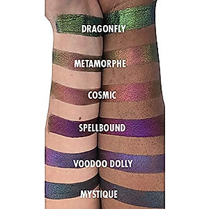 Concrete Minerals MultiChrome Eyeshadow, Intense Color Shifting, Longer-Lasting With No Creasing, 100% Vegan and Cruelty Free, Handmade in USA, 1.5 Grams Loose Mineral Powder (Spellbound)