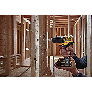 DEWALT ATOMIC 20V MAX* Hammer Drill, Cordless, Compact, 1/2-Inch, Tool Only (DCD709B)