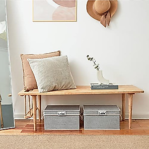 LoforHoney Home Bundle- Storage Bins with Lids Light Gray Large 2-Pack & 4-Pack