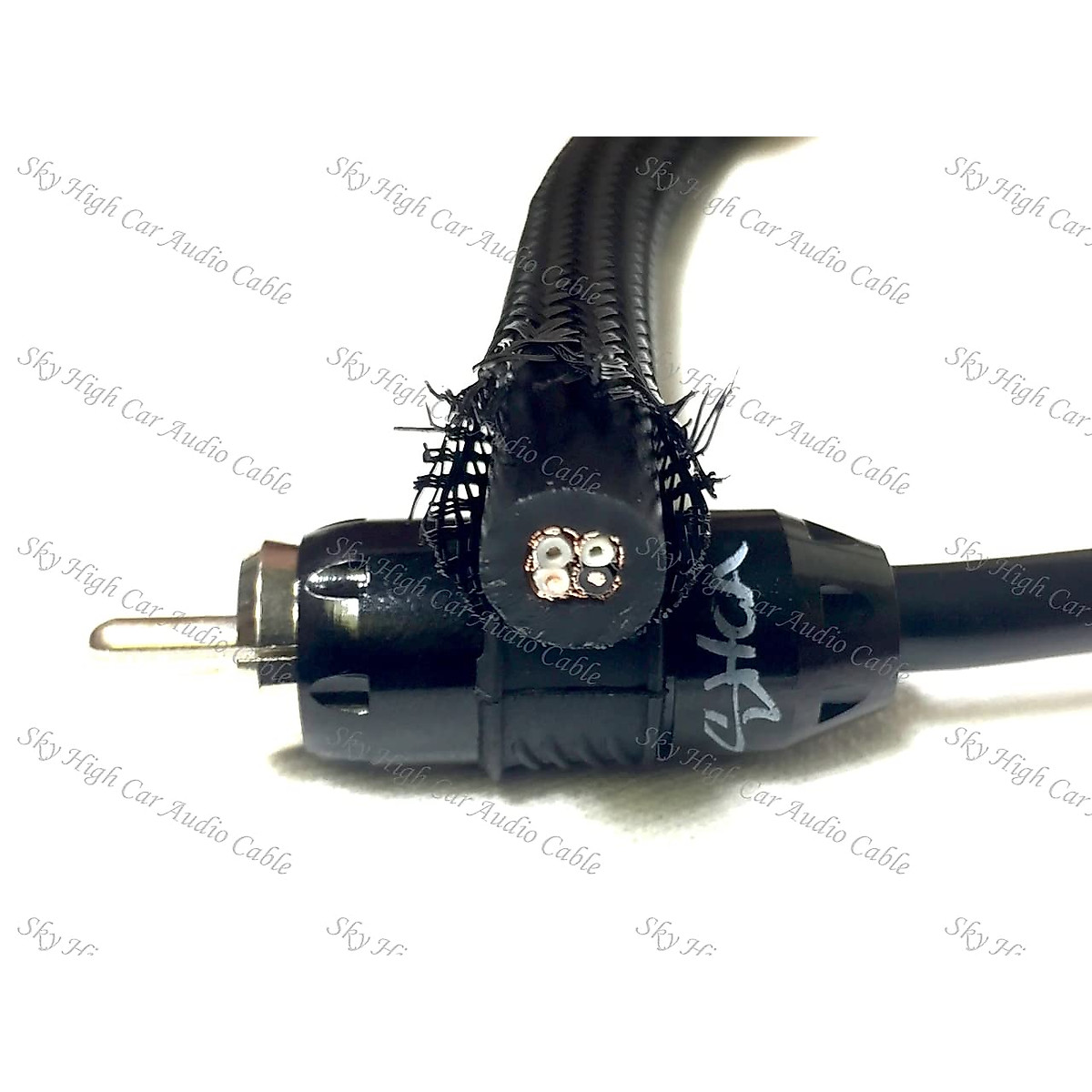 Sky High Car Audio Premium 4-Channel RCA Cable - 20ft