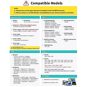 Metapen Stylus Pen M2 for Surface (Premium, 4096 Finest Control, Eraser End) - Work for Surface Pro 7//8/9/X,Surface Go 3/Book 3/Laptop 4/Studio 2, ASUS VivoBook Flip 14, for Creators,Students,Doers