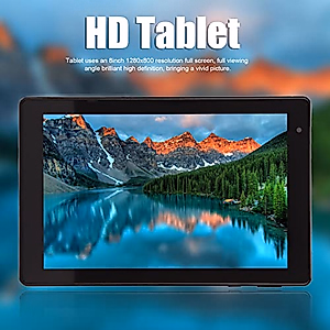 Kufoo Calling Tablet, Dual Card Dual Standby 8in HD Tablet 100-240V 8 Inch IPS LCD Three Card Slot Design MTK6592 CPU for Home for Office (US Plug)