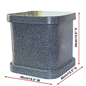 Capsule for an urn. Vault for an urn, a Container for a Cremation urn to be Buried in The Ground. (Memorial Plaque/NO)