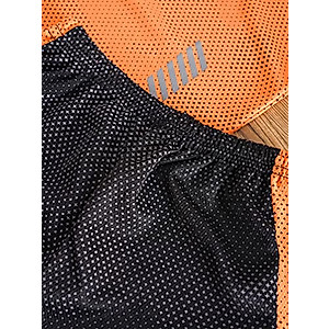 Fldy Boys Soccer Sports Training Uniforms Kids Youth Athletic Football Soccer Jersey Shirt and Shorts Kit Orange 11-12 Years