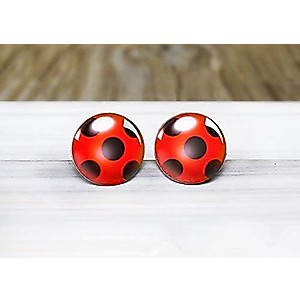 Ladybug Charm Ladybug Earrings Ladybird Design Bug Earrings Ladybird Earrings Silver Bug Earrings Ladybird Jewellery Ladybug Jewellery