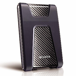 ADATA HD650 4TB USB 3.1 Shock-Resistant External Hard Drive, Black (AHD650-4TU31-CBK)