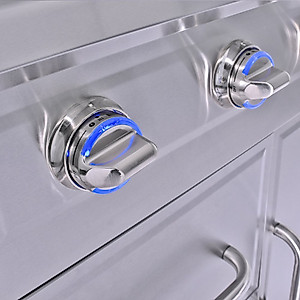 3 Embers 4-Burner Dual Fuel Propane Gas Grill with Radiant Embers Cooking System