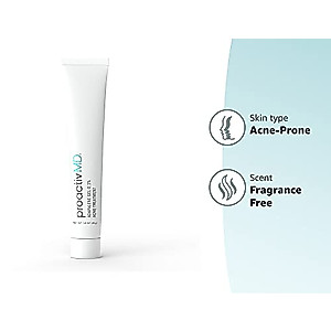 ProactivMD Adapalene Gel Acne Treatment - Prescription Strength Retinoids for Face and Body Acne, .1% Solution, 1.6 Oz, Unscented