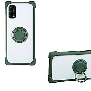 Case for Realme 7 PRO Case Compatible with Realme 7 PRO Phone Case PC backplane + Silicone Soft Frame Cover [360 Metal Ring, Magnetic Car Mount] CSKB-LV