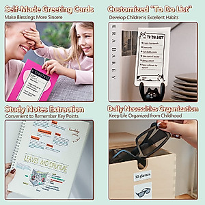 Memoking Sticker Printer - Mini Thermal Printer, T02 Sticker Maker Machine, Portable Bluetooth Pocket Phone Printer and Case, Green