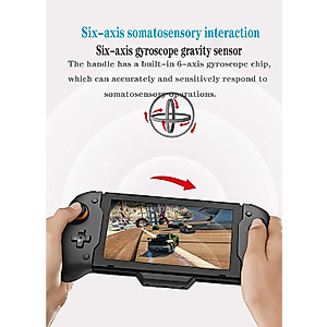 DOBE FOMIS ELECTRONICS TNS-19252 switch controller Plug and Play for N- Switch Charge and Play Games at Same time with six-axis Gyroscope Gravity Sensing Dual-Motor Vibration (19252C)