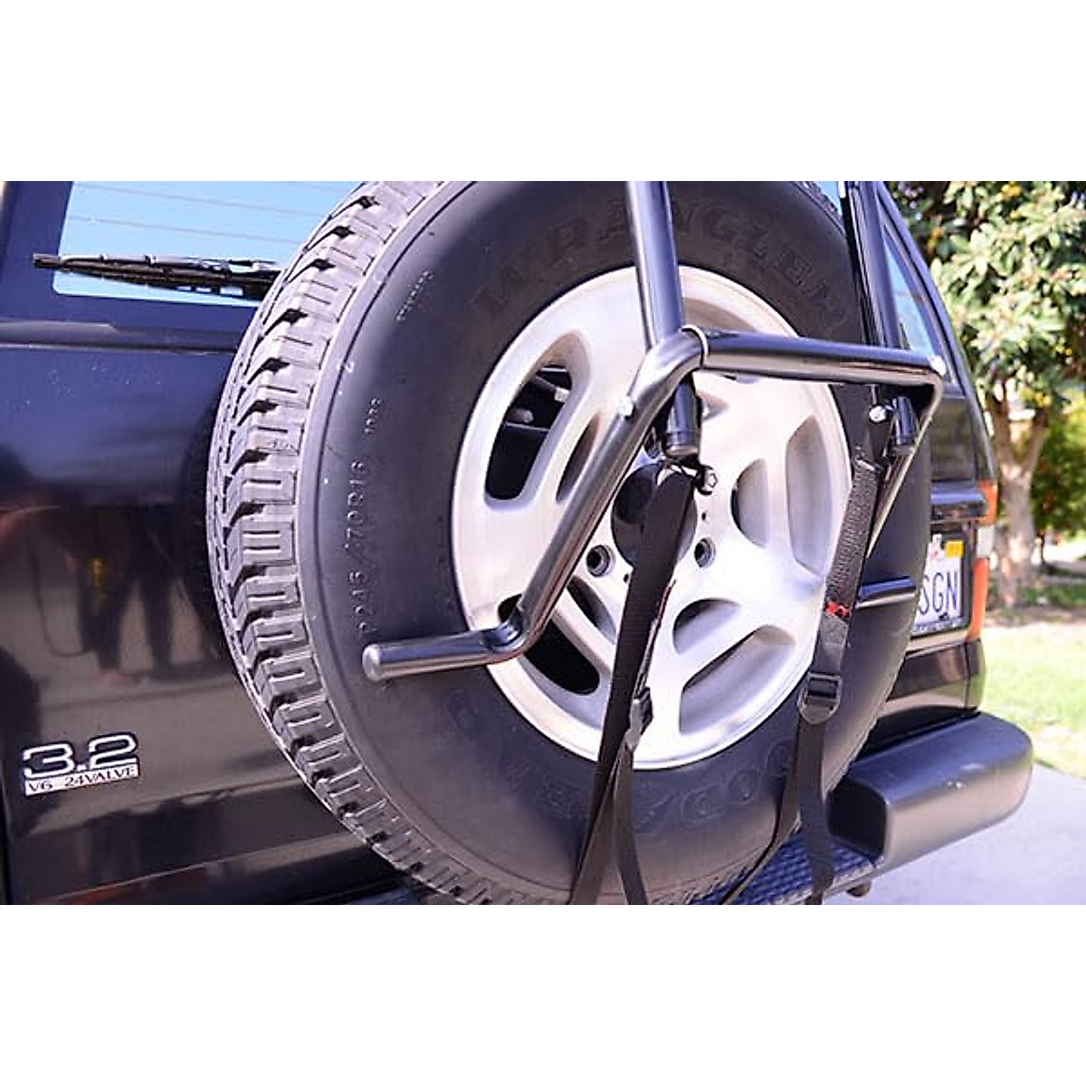 Allen Sports Deluxe 2-Bike Spare Tire Rack , Black