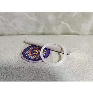 432Hz Morganite + Emerald +Obsidian Gemstone Fusion Crystal Singing Bowl C Root Chakra 14 inch with Free Suede Striker and O ring Rubber Mallet