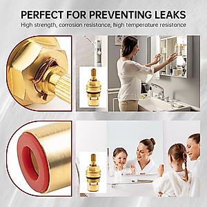 LIBERFLOW Faucet Cartridge Parts Compatible with Hansgrohe 94009000 Hot Widespread Faucet Cartridge 1-inch Spare Part in