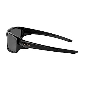 Oakley Men's OO9236 Valve Rectangular Sunglasses, Black/Grey Black Iridium Polarized, 60 mm