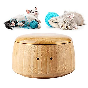 Bamboo Yarn Bowl, Large Yarn Bowls Yarn Holder for Knitting&Crochet, Yarn Storage Bowl with Removable Lid, Perfect Christmas Gifts for Moms and Grandmothers