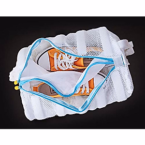 DurReus Mesh Laundry Bag Men Canvas Shoes Sneakers Trainers Washing in Washer Dryer Sturdy Women Delicates Lingerie Bra Wash Bags with Bumper Protectors