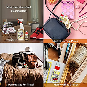 Grandma's Secret Sneaker Cleaner for Rubber, Canvas, Leather - Stain Remover Spray Removes Dirt, Grime, Grass - Shoes Cleaner for Outdoor Slippers, Moccasins - 16 oz, 2 Pack