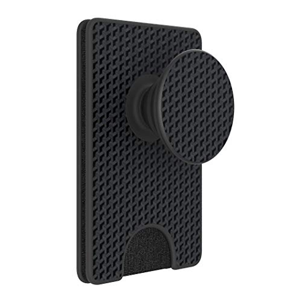 PopSockets PopWallet+ with Integrated Swappable PopTop - Black Carbon