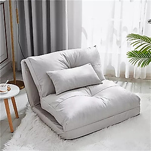 PDGJG Position Love Seat Couch Adjustable Floor Couch and Sofa for Living Room and Bedroom Foldable with Reclining