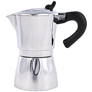 KitchenCraft World of Flavours Stovetop Espresso Maker, Metal, 6 Cup (300 ml)