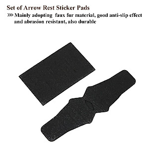 Arrow Rest Felt Tape,Arrow Rest Sticker, Anti Slip Sticker Set Compound Bow Hunting Accessory for QAD HDX Drop Away Arrow Rest