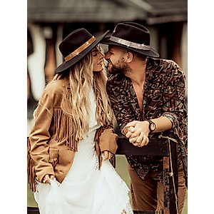 Riceshoot 4 Pcs Bling Rhinestone Hat Band Cowboy Hatband Adjustable Cowgirl Hat Belt Western Style Hat Jewelry for Women Men (Colorful)