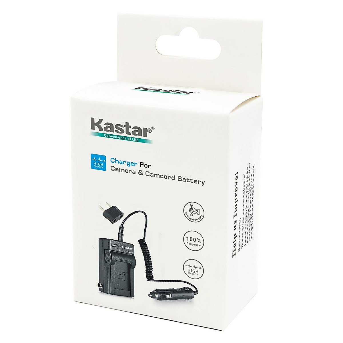 Kastar Charger Replacement for Nik EN-EL19 Coolpix S2500 S3100 S4100 S4150 S4200 S4300 S4400 S5200 S5300 S6400 S6500 S6600 S6700 S6800 S6900 S7000 and Sony NP-BJ1 DSC-RX0