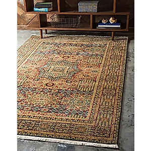 Unique Loom Palace Collection Area Rug (10' x 13' 1" Rectangle, Blue/Red)