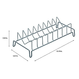 Kitchen Details 8 Section Lid Organizer | Holds Plates | Cutting Boards | Pantry & Cabinet Storage | Grey