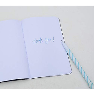24 Pcs 5.5 Inch x 3.5 Inch Black Cover Pocket Notebook 32 Sheets (64 Pages) Blank Pages 70 Gsm Paper (Blank 24pcs)
