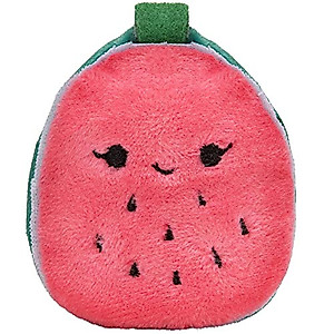 Squishville by Squishmallows Mini Plush Fruit Squad, Six 2" Soft Minimallow Plush, Irresistibly Colorful Fruits, Mini Peach, Pineapple, and Watermelon