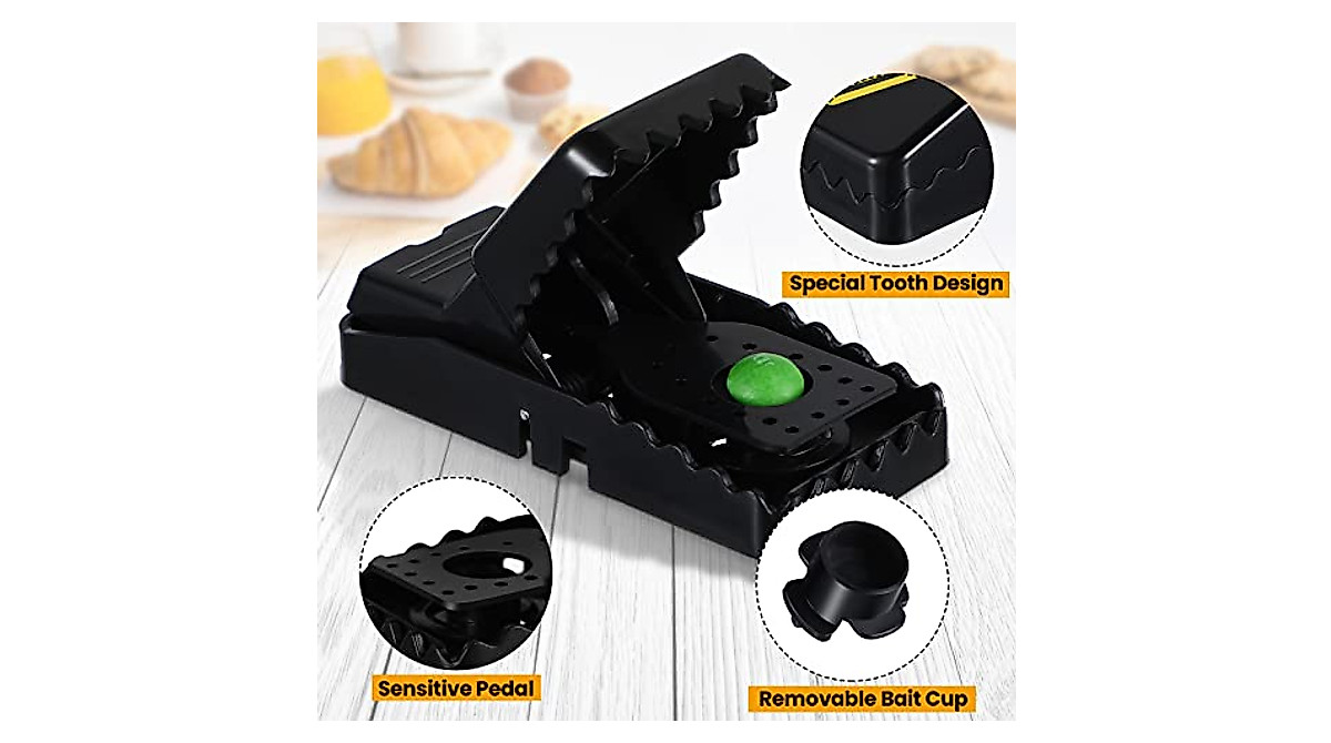 40 Pcs Mice Traps for House Indoor Mouse Traps Bulk Small Outdoor Rat ...