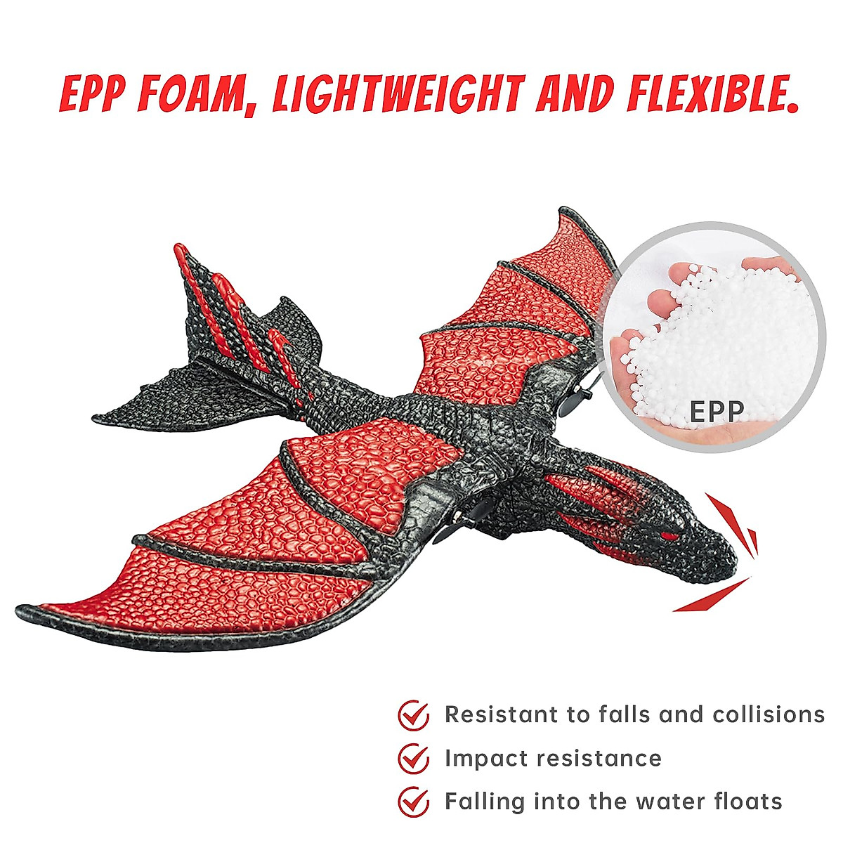 Eayaele RC Plane Fly Dragon, RC Airplane Remote Control Plane for Kids Beginner Boys Easy to Fly