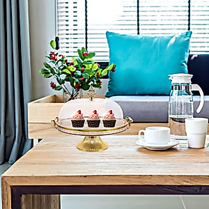 Yardwe Candy Display Rack Wedding Cake Stands Platter Tray Cake Stand with Dome Snacks Serving Tray Dessert Severing Tray Small Fruit Plate Cake Pan Candy Plate Office Container Paper Cup